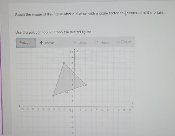 Solved Graph the image of this figure after a dilation with | Chegg.com