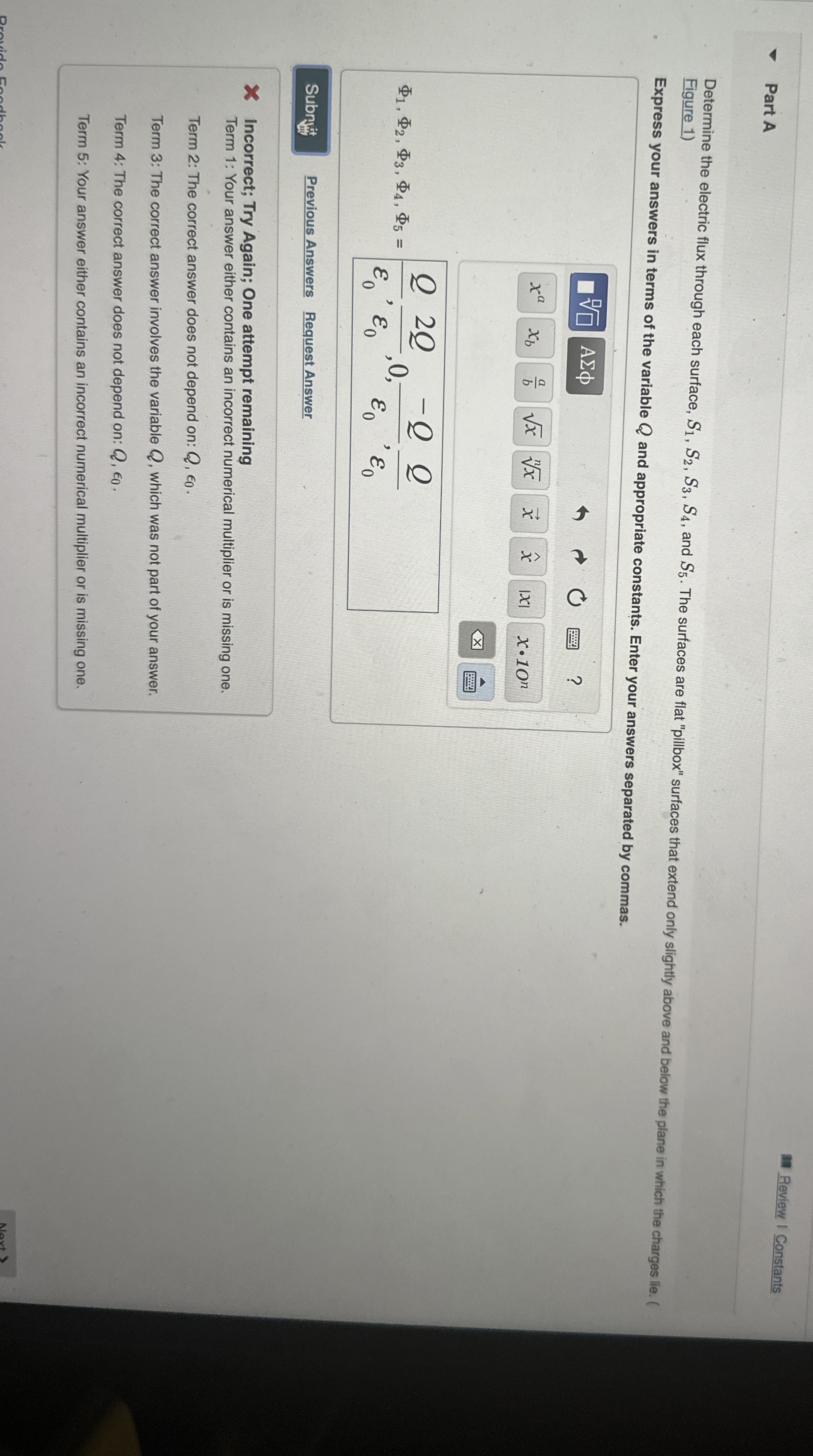 Figure shows five closed surfaces that surround | Chegg.com