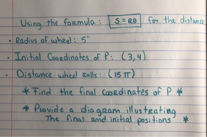 Solved use the formula s=r(delta) to find the distance "s" | Chegg.com