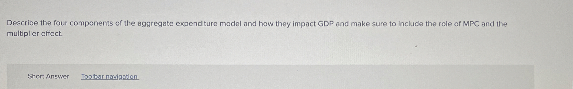 Solved Describe the four components of the aggregate | Chegg.com