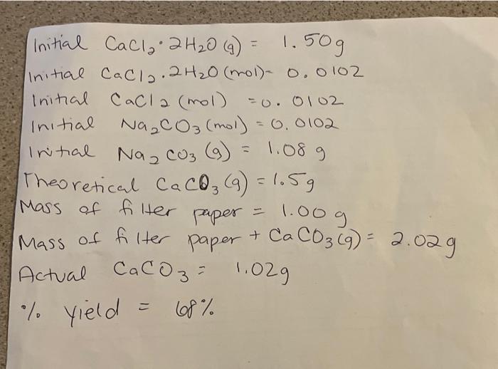 Solved 1. Given that a theoretical yield for isolating | Chegg.com
