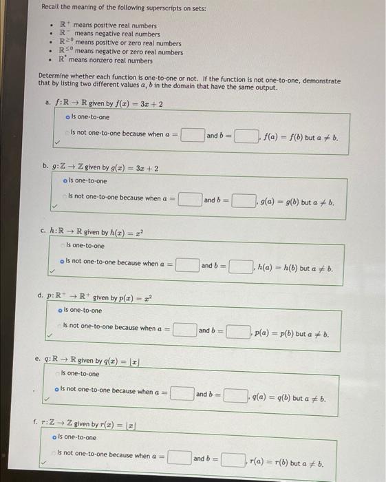 Solved Recall the meaning of the following superscripts on | Chegg.com