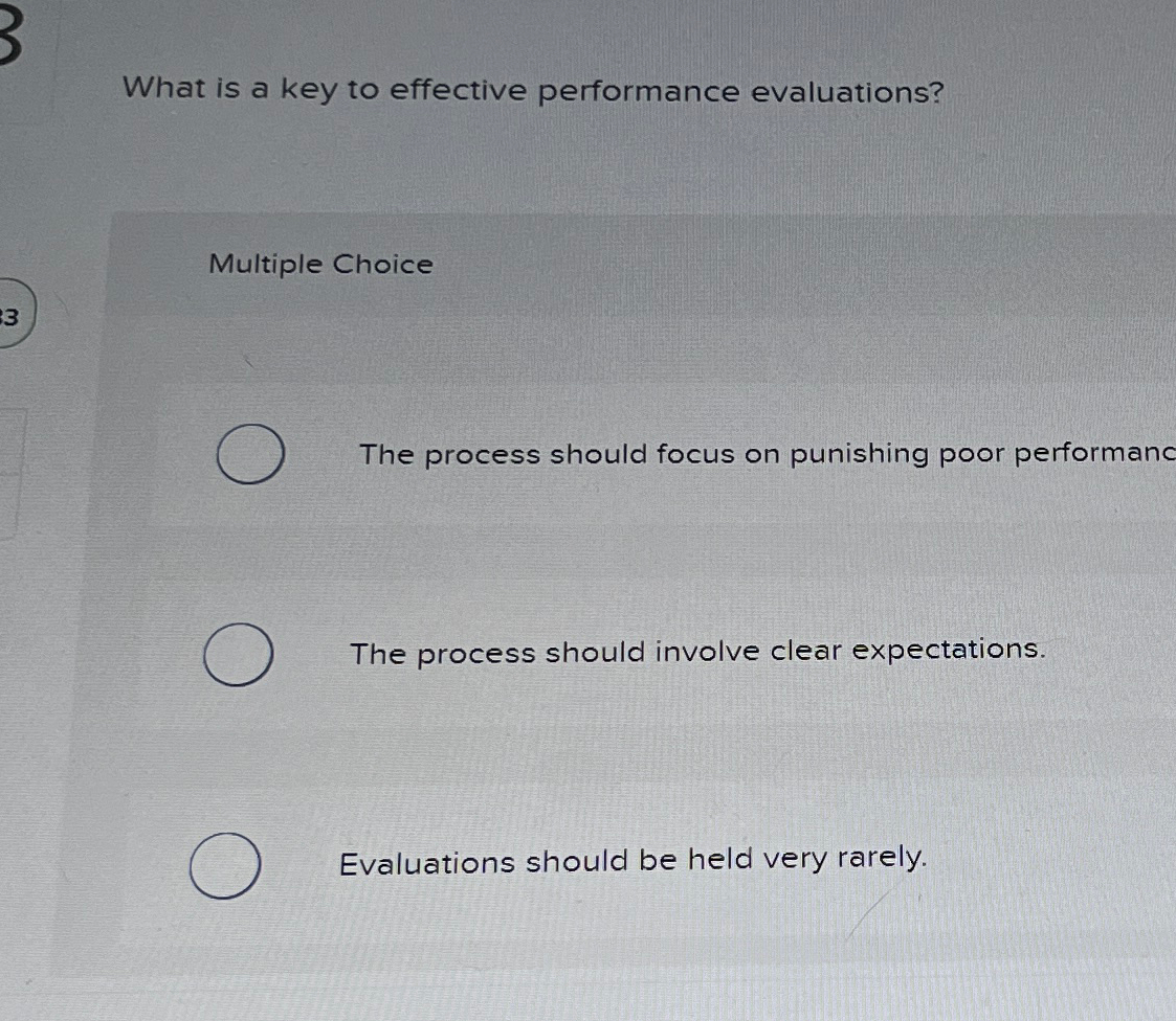 Solved What is a key to effective performance | Chegg.com