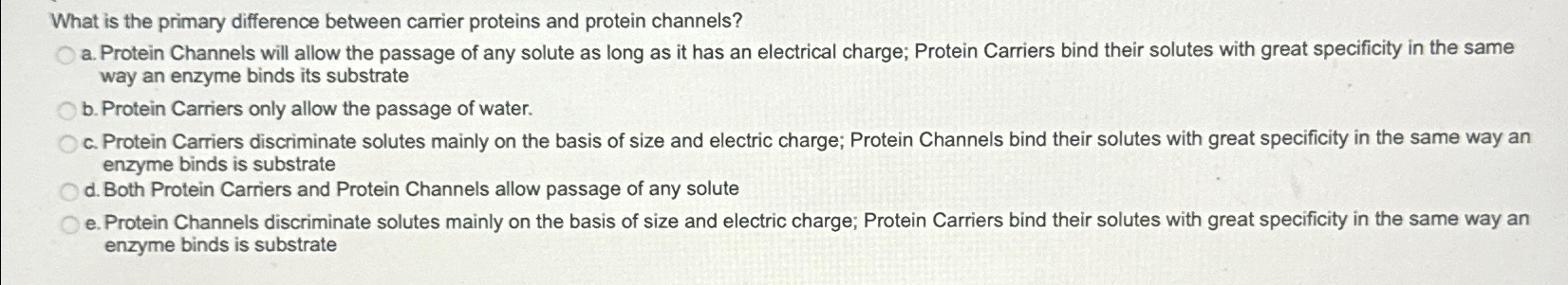 Solved What is the primary difference between carrier | Chegg.com