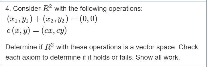 Solved Consider R2 ﻿with the following | Chegg.com