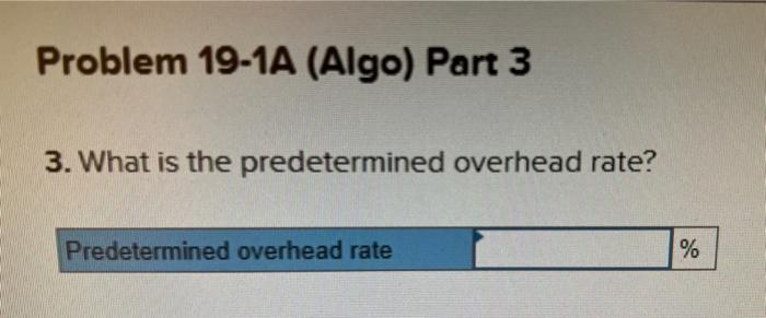 Solved Required information Problem 19-1A (Algo) Computing | Chegg.com