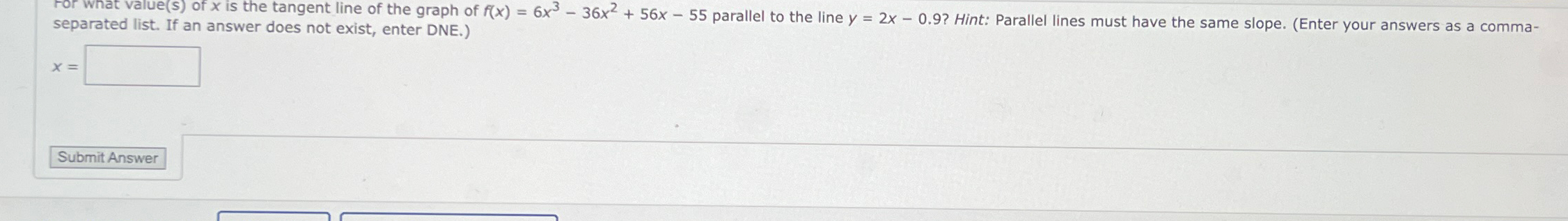 Solved separated list. If an answer does not exist, enter | Chegg.com
