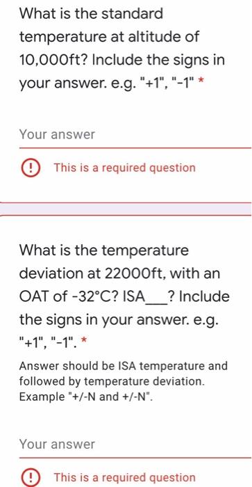 Solved What is the OAT if the deviation at 14000ft is ISA+6? | Chegg.com