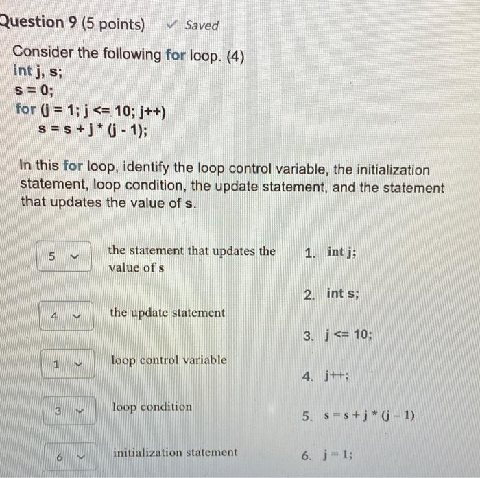 Solved Question 9 (5 points) Saved Consider the following | Chegg.com