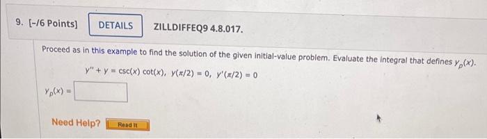 Solved Proceed as in this example to find the solution of | Chegg.com