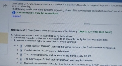Solved Jon Conlin, CPA, was an accourtant and a partner in a | Chegg.com