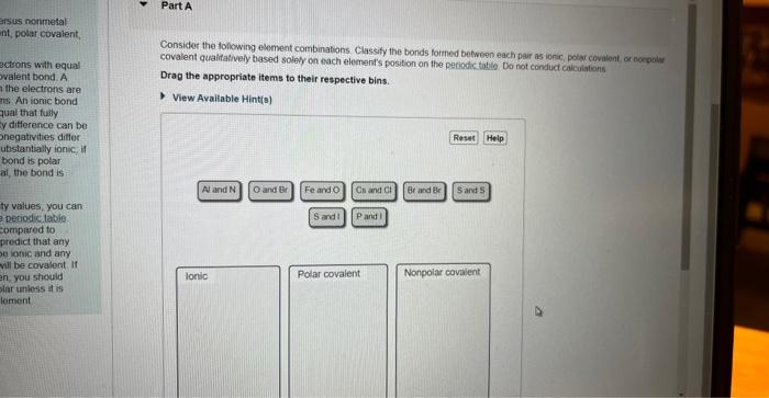 Solved The hydrogen atom is not actualiy electronegative | Chegg.com