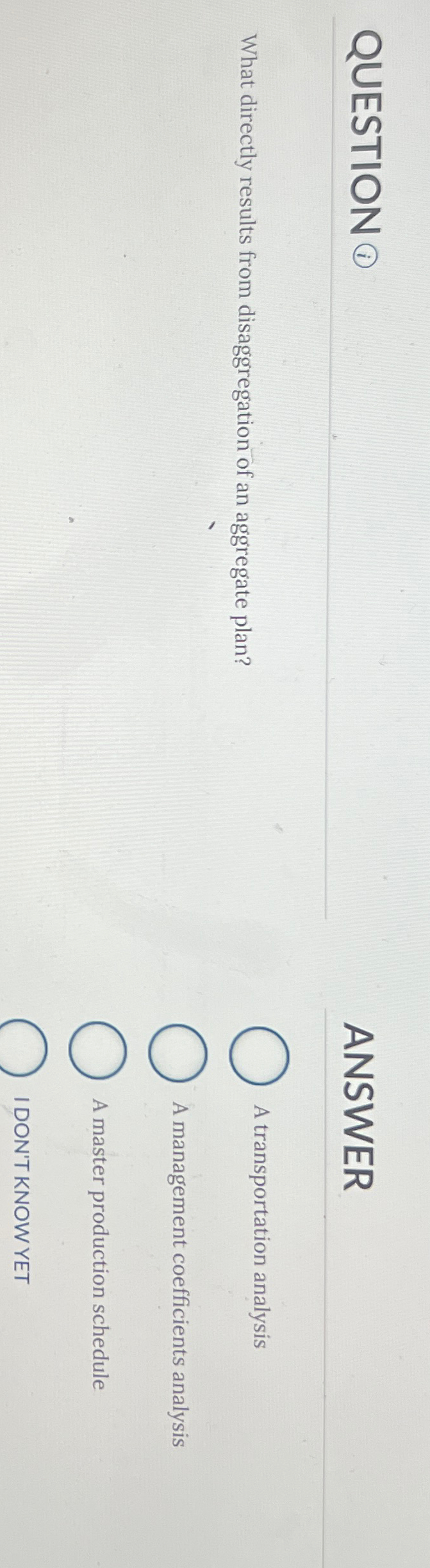 Solved QUESTION (i)ANSWERWhat directly results from | Chegg.com