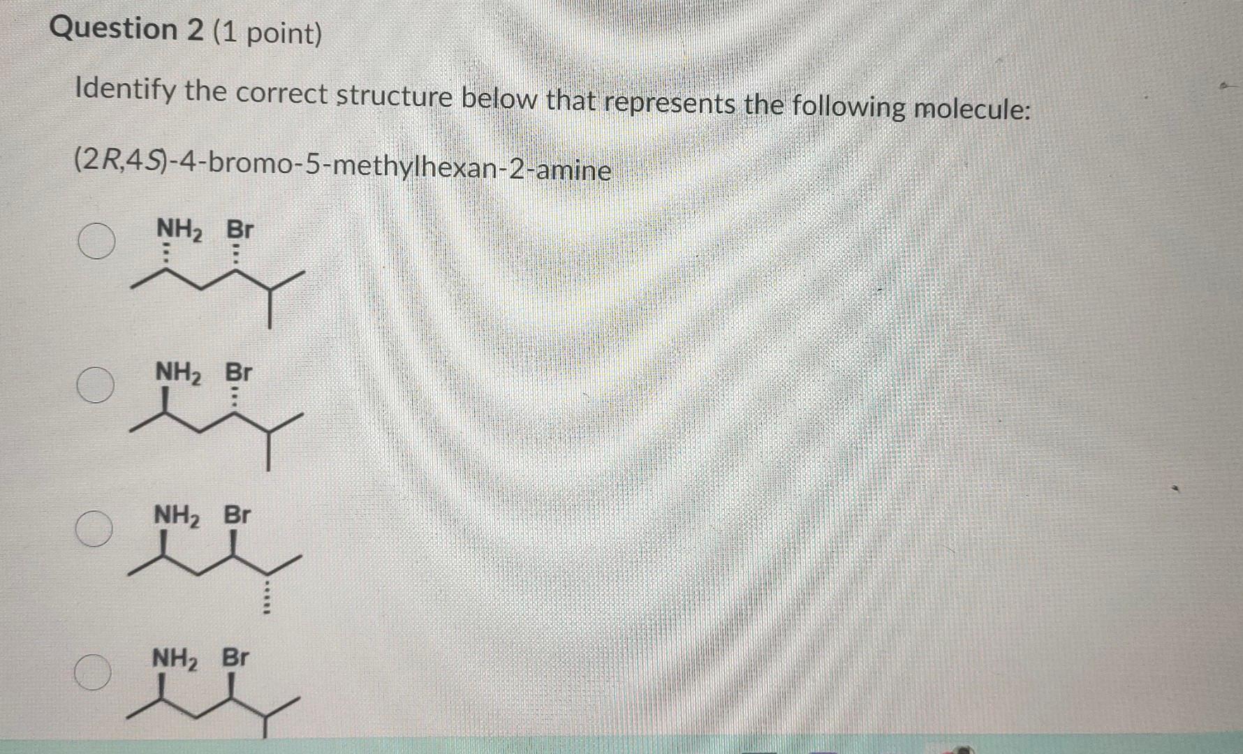 Solved Identify the correct structure below that represents | Chegg.com