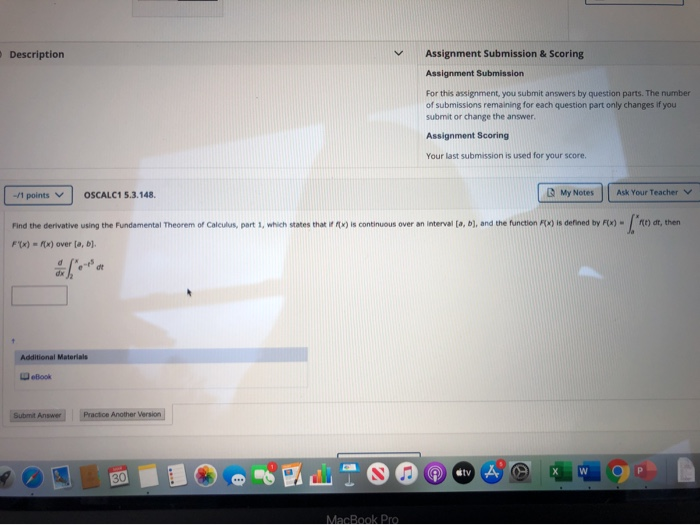 Solved Description Assignment Submission & Scoring | Chegg.com