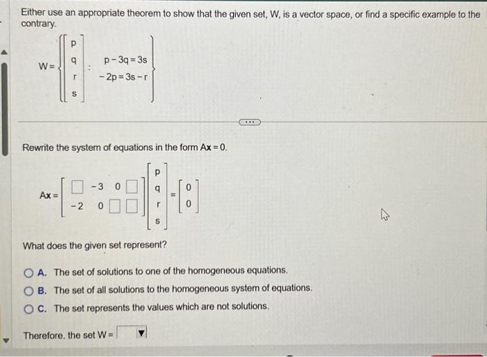 Solved Either use an appropriate theorem to show that the | Chegg.com