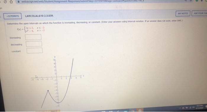 Solved C w ebassign.net/web/Student/Assignment | Chegg.com