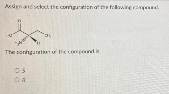 Solved Assign and select the configuration of the following | Chegg.com