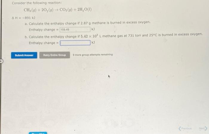 Solved Consider the following reaction: | Chegg.com