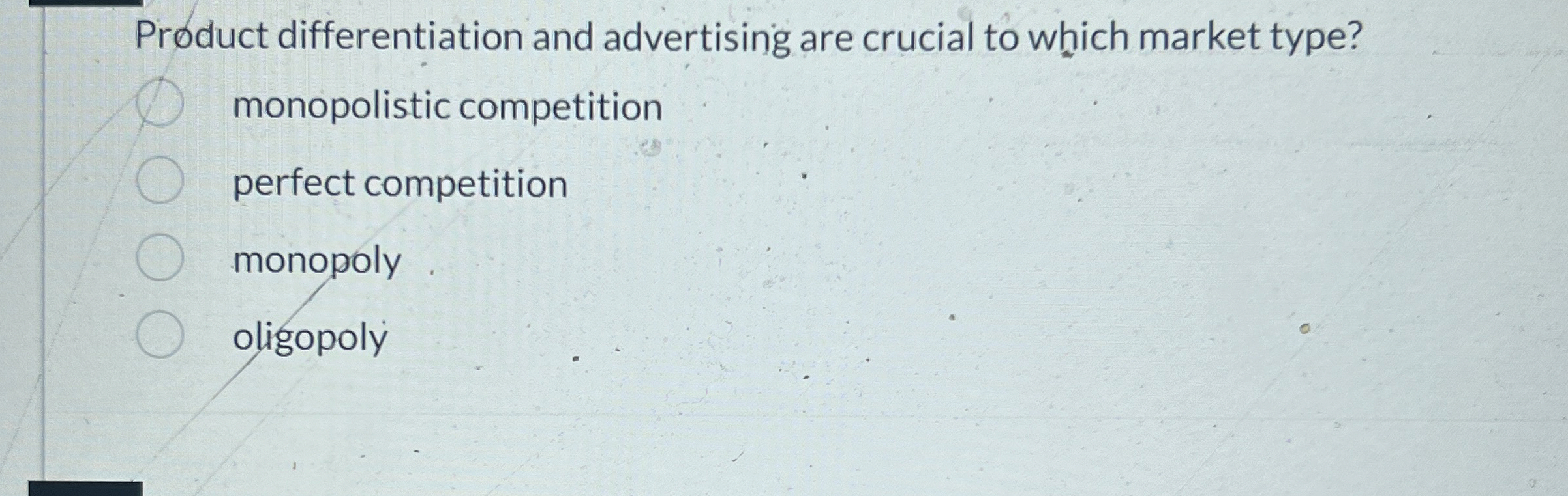 Solved Product differentiation and advertising are crucial | Chegg.com