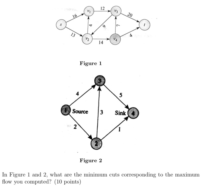 Solved Figure 1 Source 3 Sink Figure 2 In Figure 1 and 2, | Chegg.com