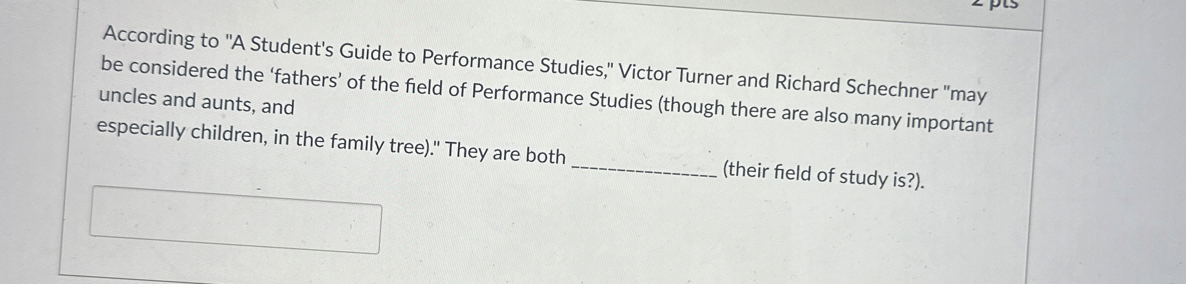 According to "A Student's Guide to Performance | Chegg.com