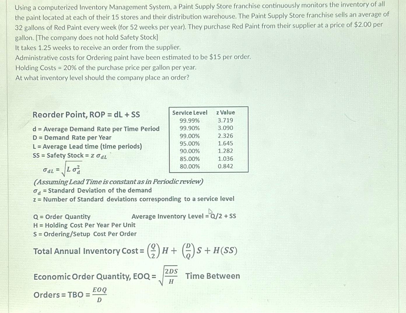 Solved Using a computerized Inventory Management System, a | Chegg.com