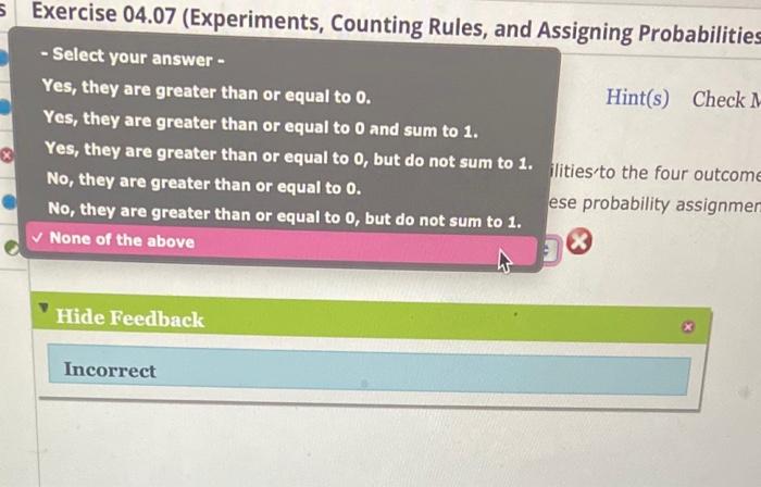 Solved A decision maker subjectively assigned the following | Chegg.com