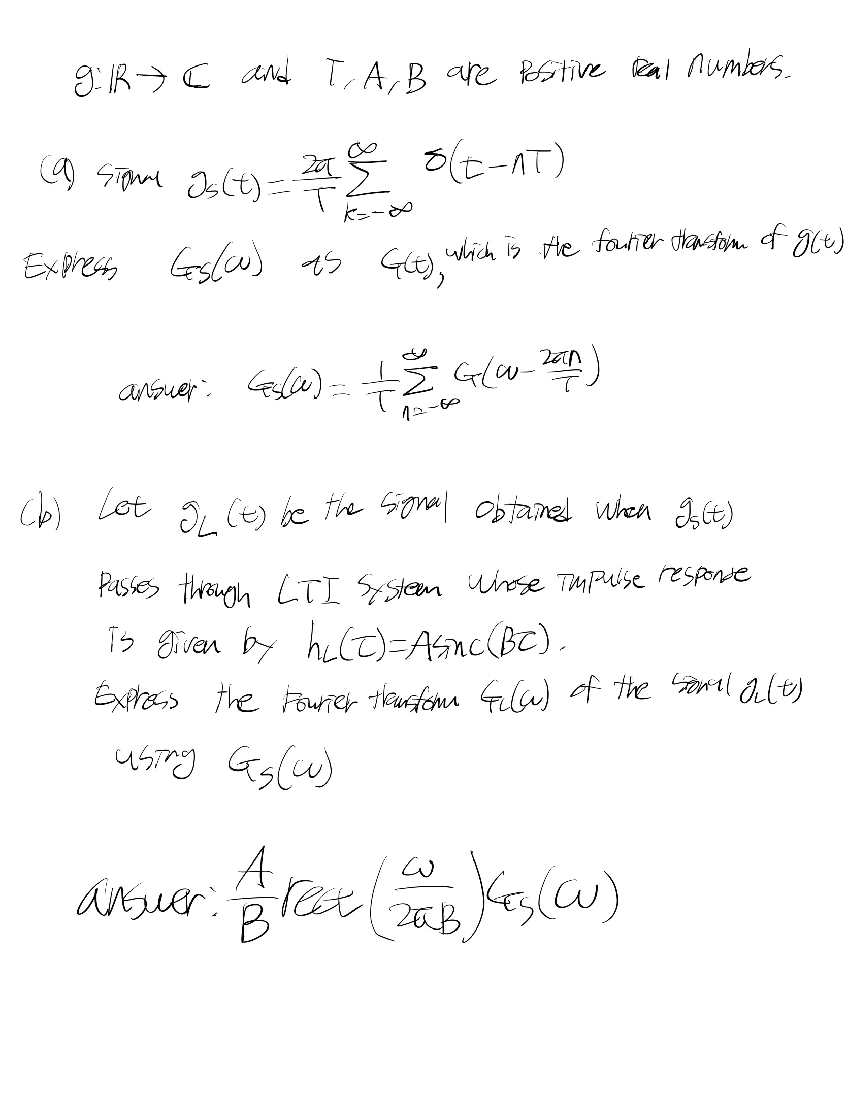 Solved Plz tell me the solution process(impulse response, | Chegg.com