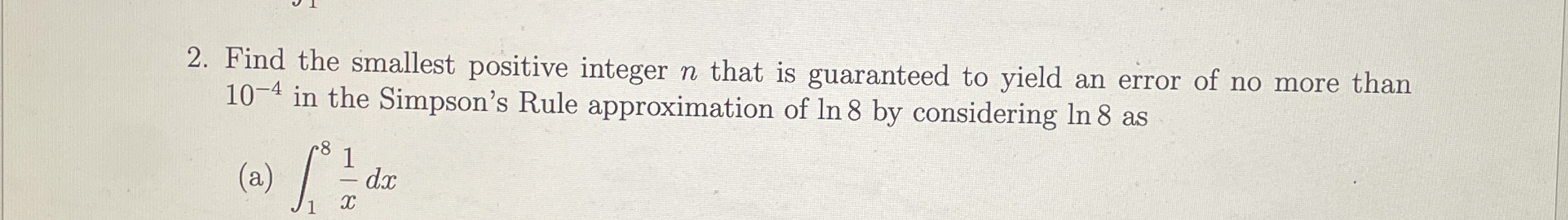 Solved Find the smallest positive integer n ﻿that is | Chegg.com