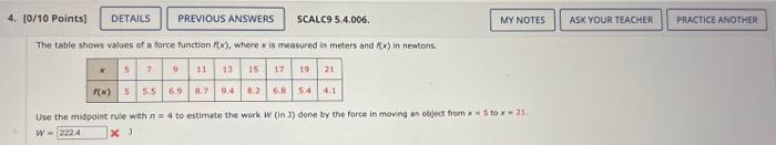 Solved 3. 10/10 Points] DETAILS PREVIOUS ANSWERS SCALC9 | Chegg.com