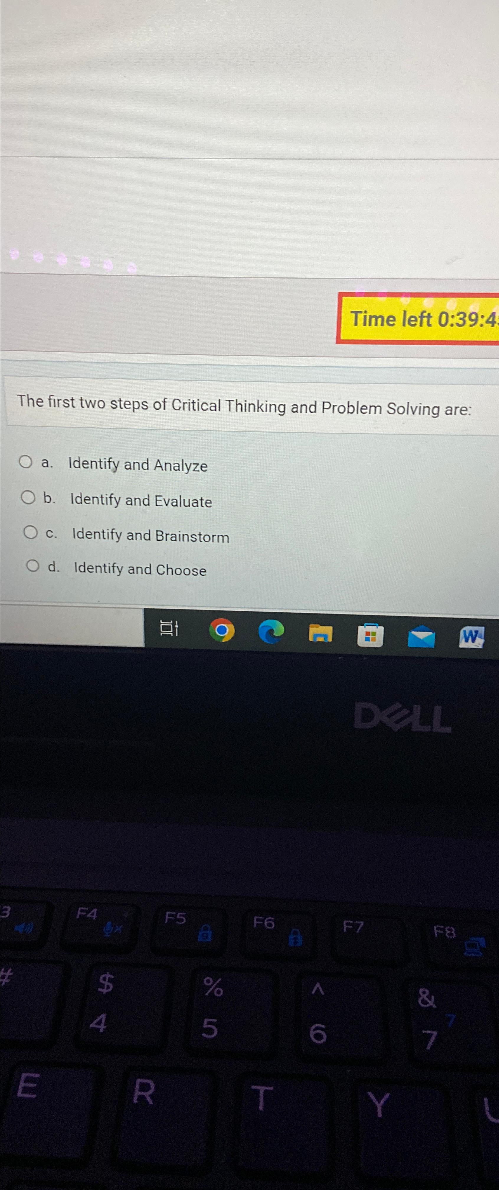 Solved The first two steps of Critical Thinking and Problem | Chegg.com