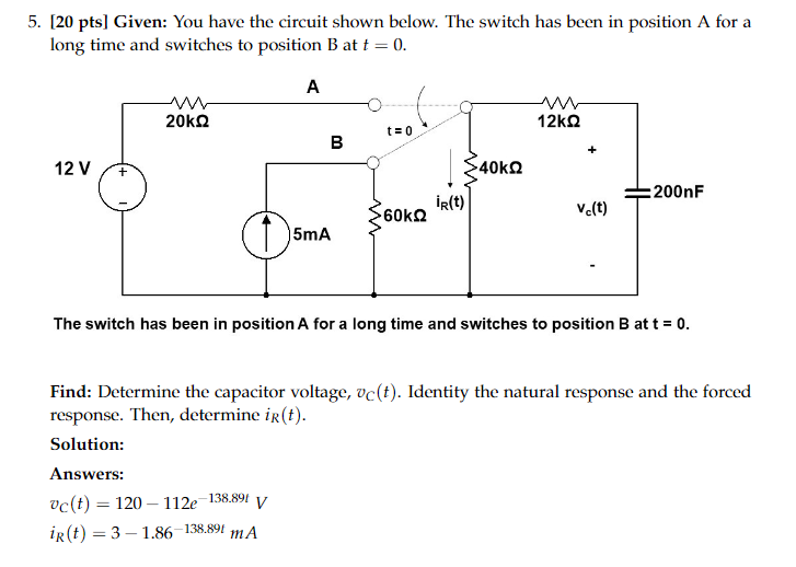 Solved Show how to ﻿solve, answers are given at ﻿the | Chegg.com