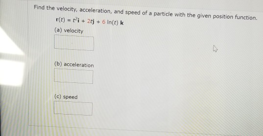 Solved EXAMPLE 3 A moving particle starts at an initial | Chegg.com