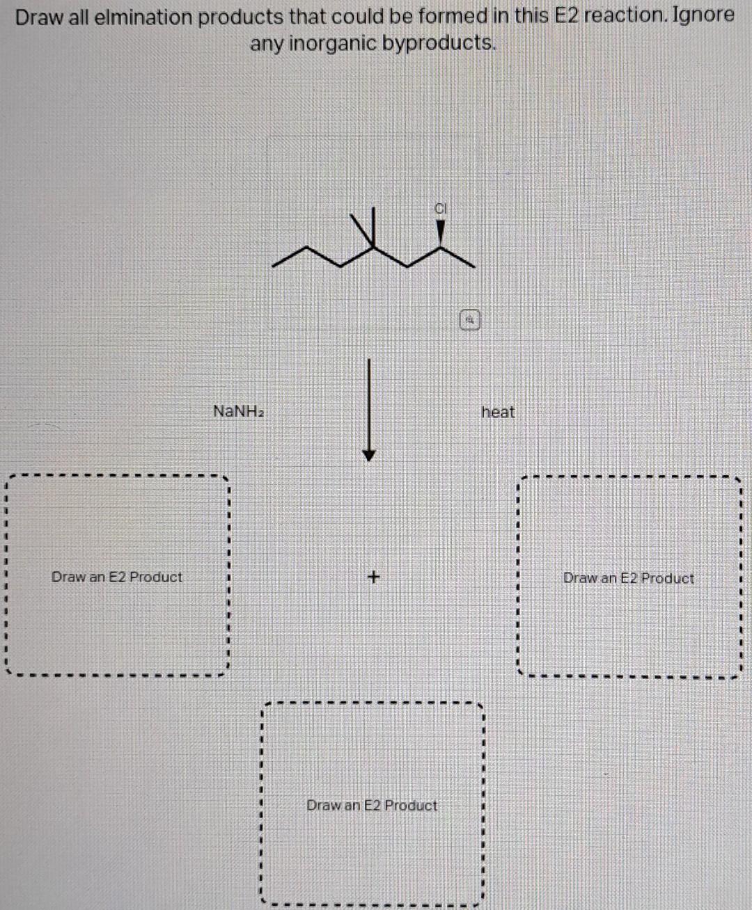 Solved Draw all elmination products that could be formed in | Chegg.com