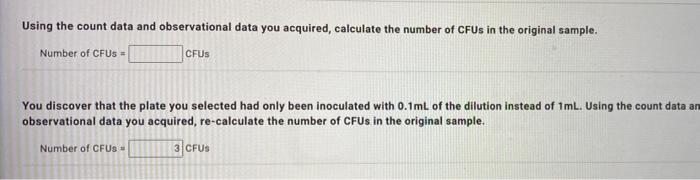 Solved Using the count data and observational data you | Chegg.com