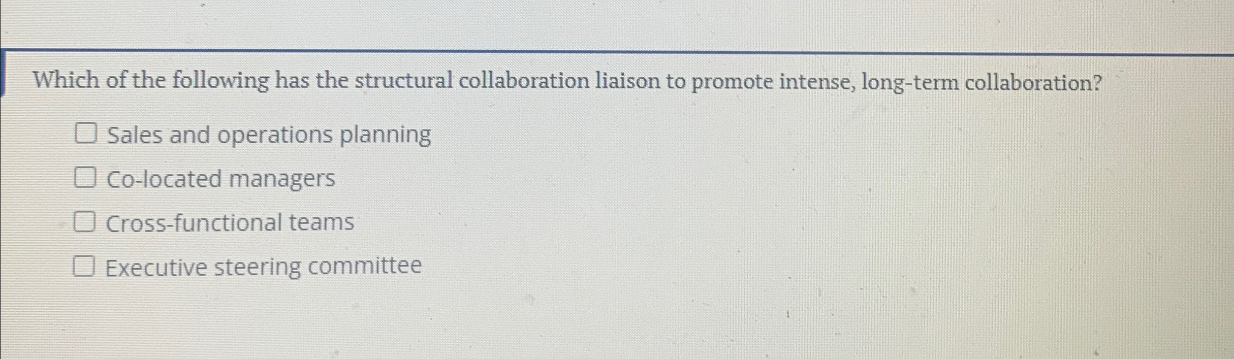 Solved Which of the following has the structural | Chegg.com