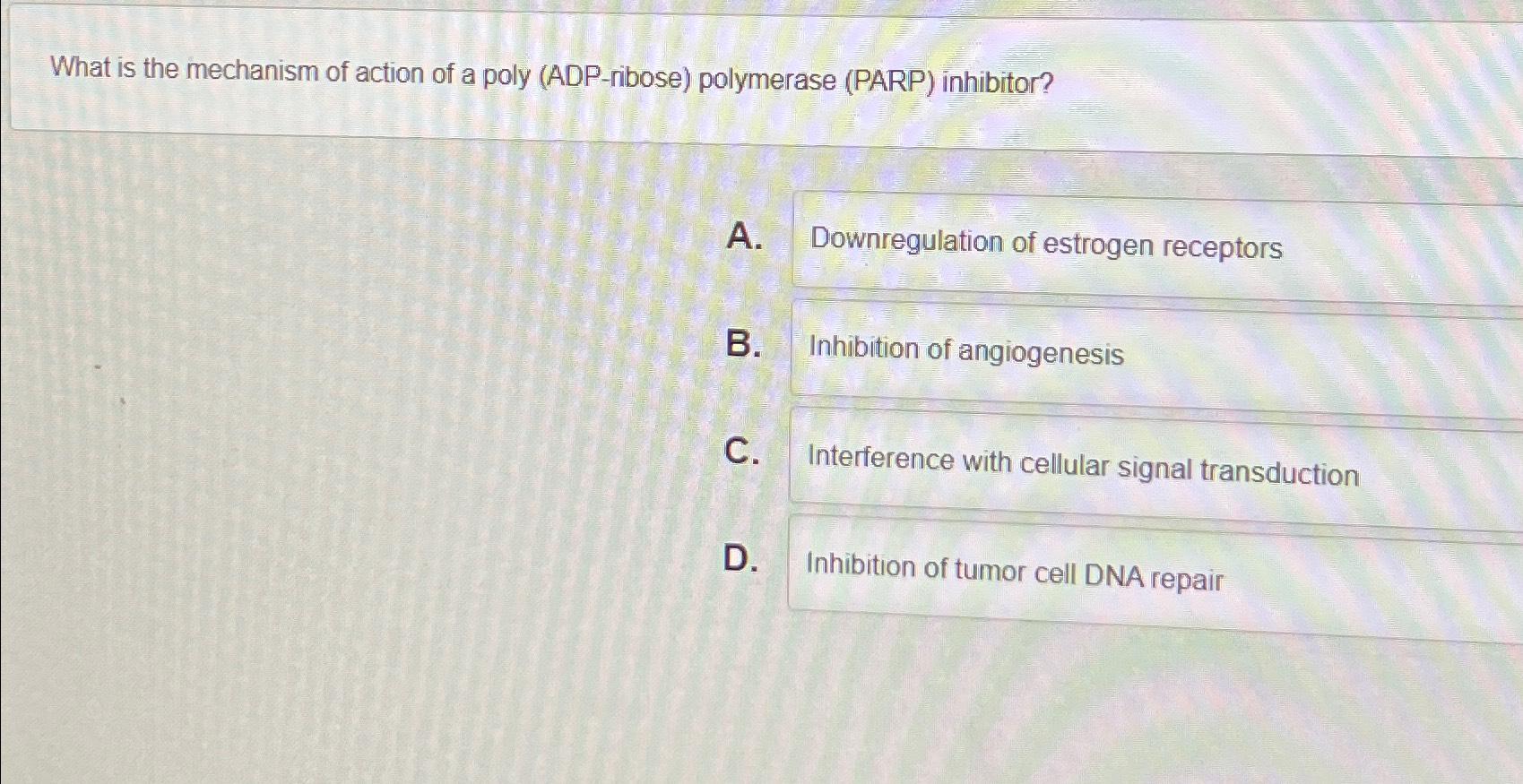 Solved What is the mechanism of action of a poly | Chegg.com