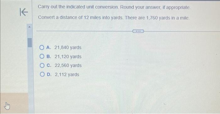 Solved Carry out the indicated unit conversion. Round your | Chegg.com