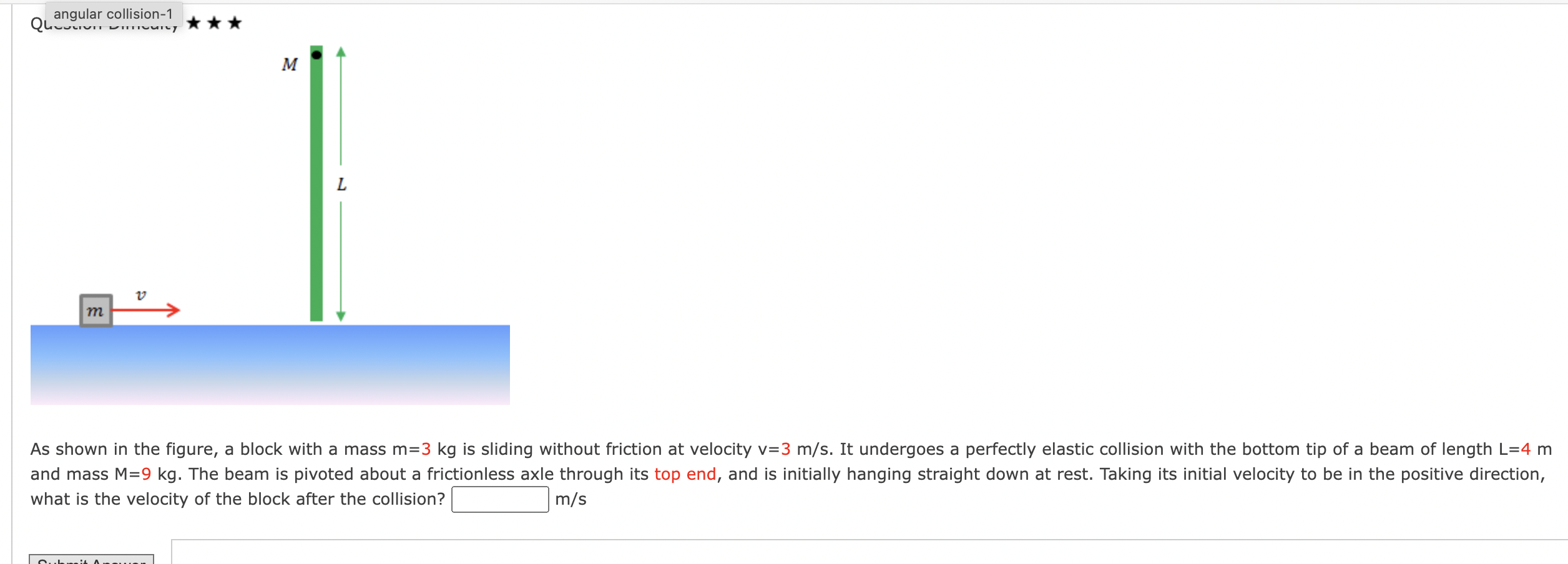 Solved As shown in the figure, a block with a mass m=3kg ﻿is | Chegg.com