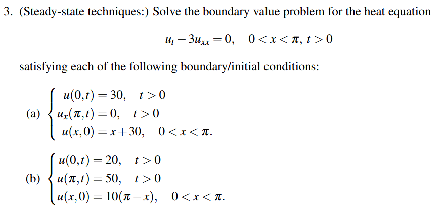 Solved (Steady-state techniques:) ﻿Solve the boundary value | Chegg.com