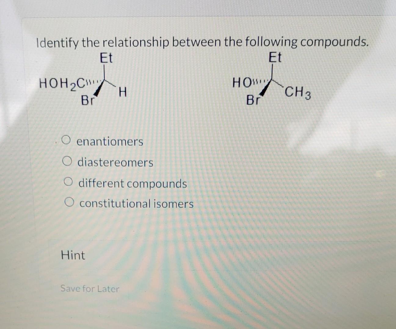 Solved Identify the relationship between the following | Chegg.com