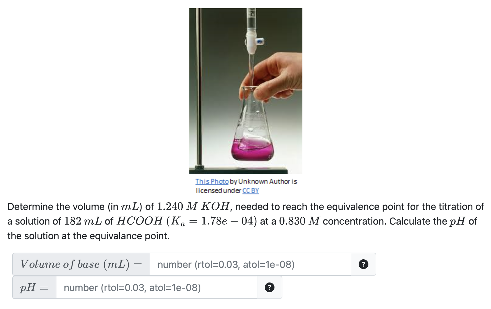 Solved Determine the volume (in mL ) ﻿of 1.240MKOH, needed | Chegg.com