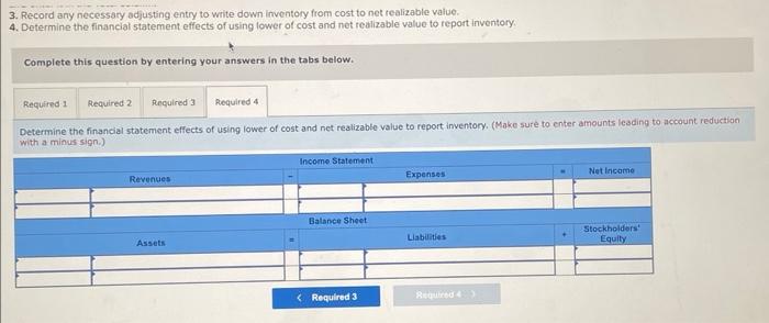 Solved Problem 6-4A (Static) Report inventory using lower of | Chegg.com