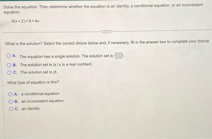 Solved Solve the equation. Then determine whether the | Chegg.com