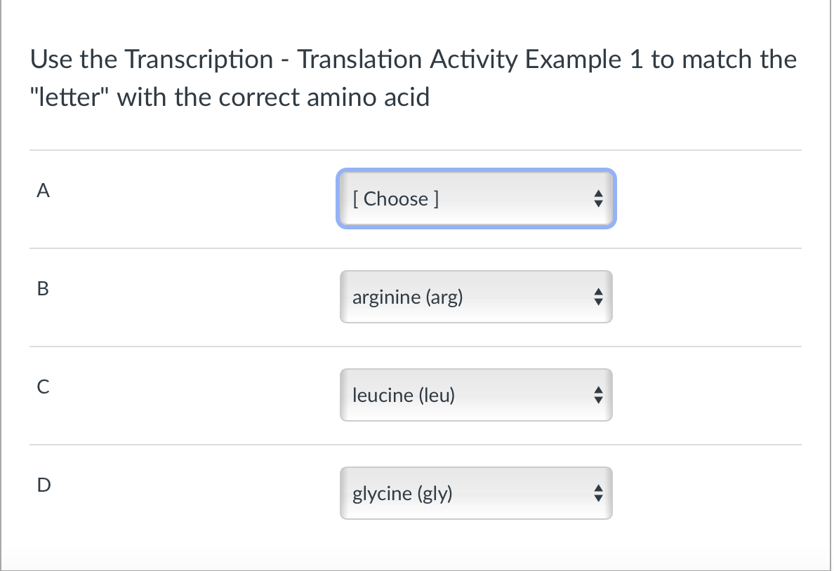 Use the Transcription - ﻿Translation Activity Example | Chegg.com