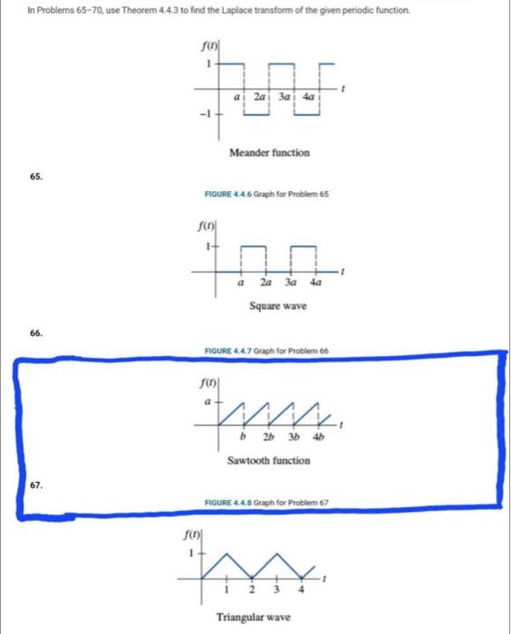 Solved In Problems 65-70, use Theorem 4.4.3 to find the | Chegg.com