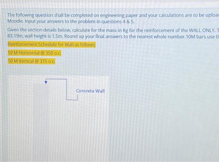 Solved The following question shall be completed on | Chegg.com