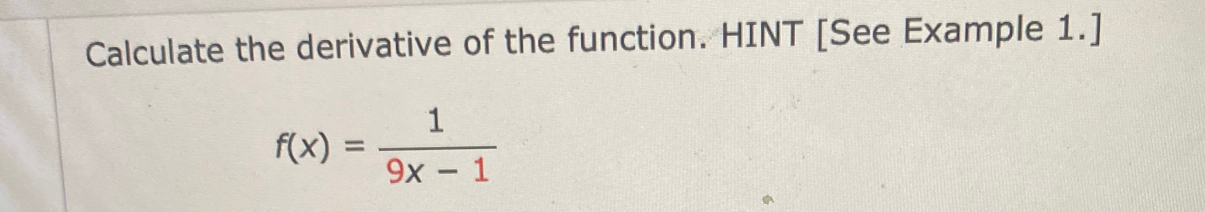 Solved Calculate the derivative of the function. HINT [See | Chegg.com