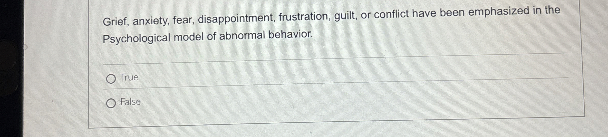 Solved Grief, anxiety, fear, disappointment, frustration, | Chegg.com